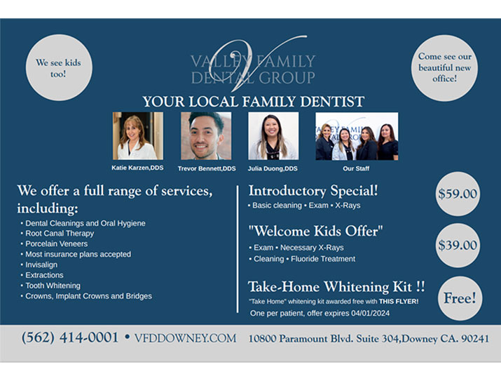 Dentist in Downey, CA | Local Dentist Valley Family Dental Group